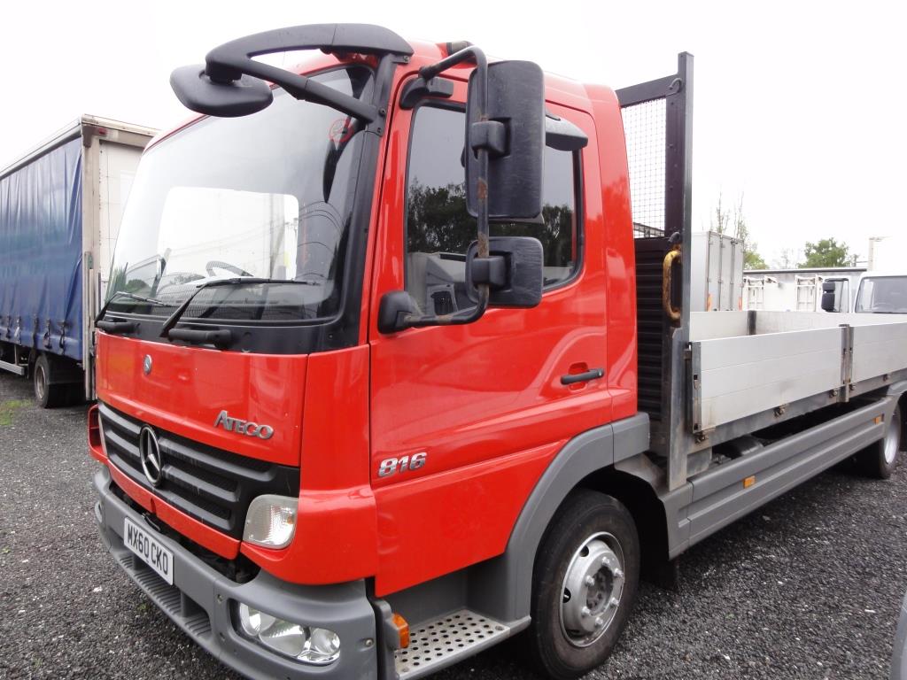 2010 Mercedes-Benz Atego 816 7.5T GVW with 22'10" Scaffold / Dropside ...