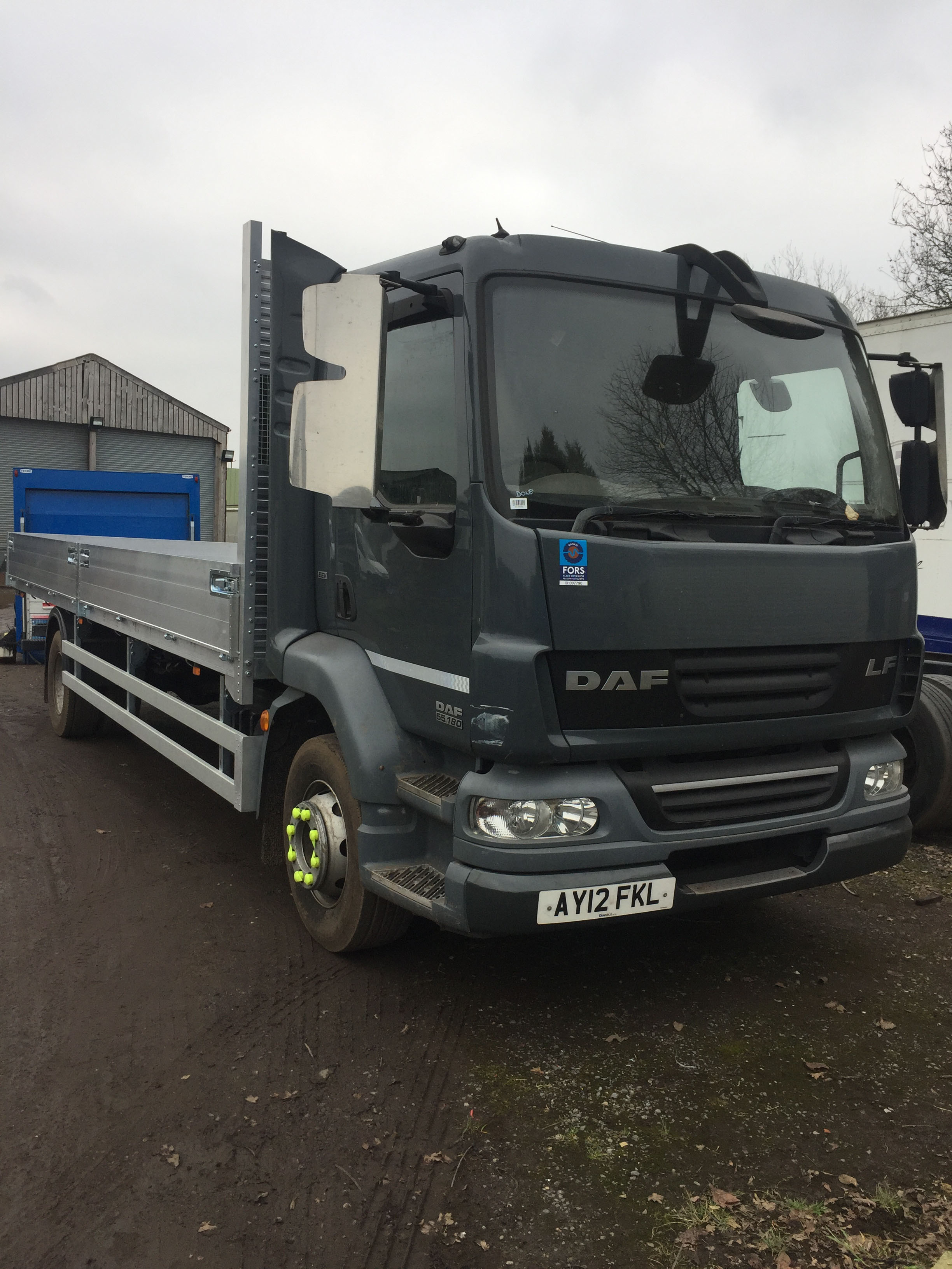 2012 DAF LF55.180 15Ton GVW with BRAND NEW 23ft Scaffold Body - Used ...